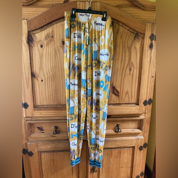 Simpsons | Pants | Men The Simpsons Homer Simpson Yellow Blue Pajama ...